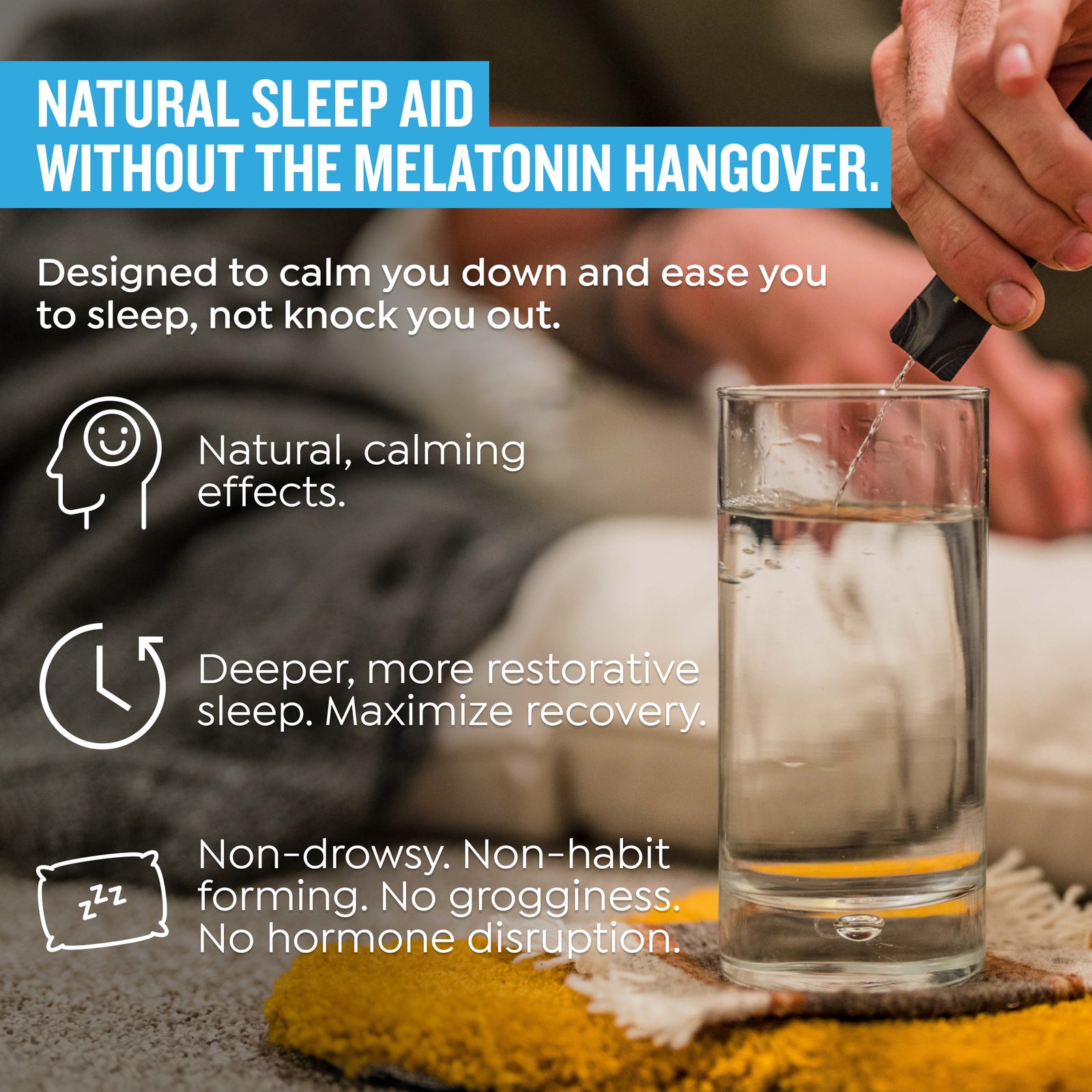 Liquid Sleep Aid | 100% Natural, Zero Calories, Zero Sugar | Protekt