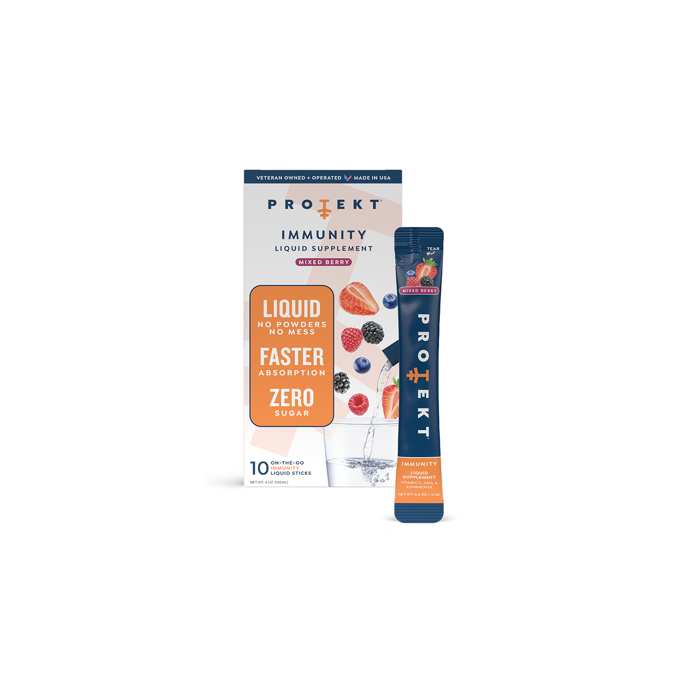 IMMUNITY: Natural Antioxidant Liquid Packets with Vitamin C | Protekt
